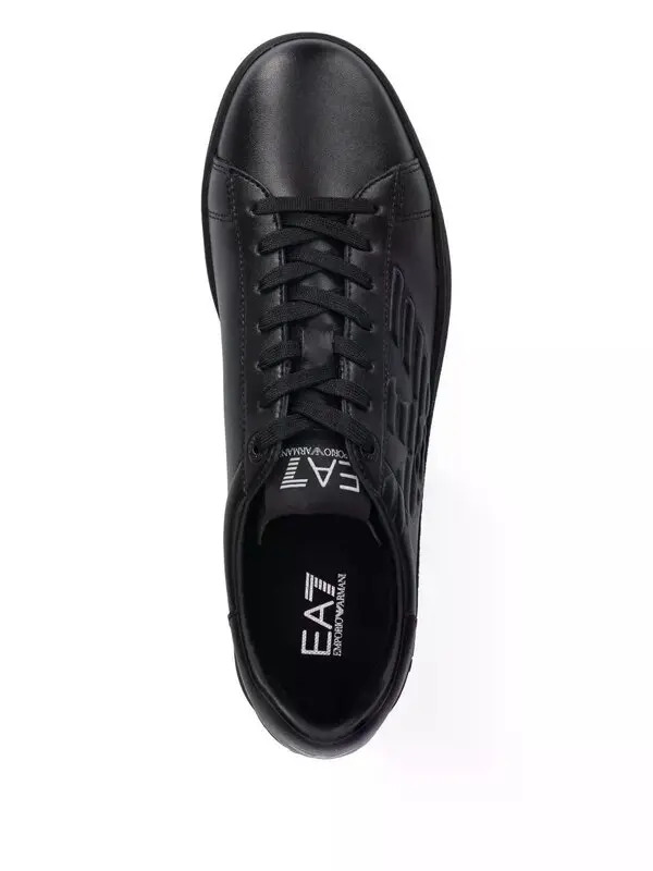 EA7 Logo-detail Lace-up Sneakers - Black