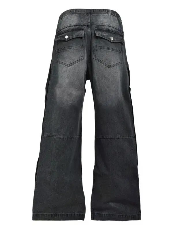 BREATH Button-embellished Jeans - Grey