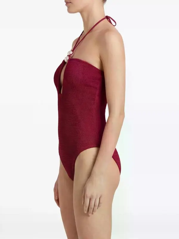 PARAMIDONNA Adriana Pearls Swimsuit - Red