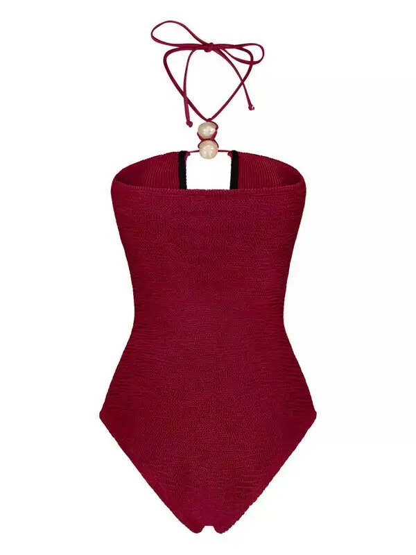PARAMIDONNA Adriana Pearls Swimsuit - Red