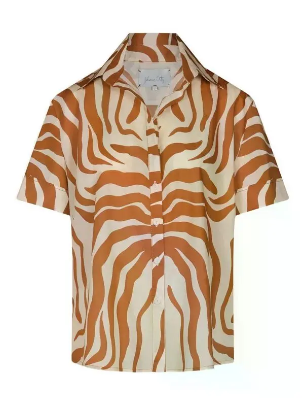 Johanna Ortiz Salty Promises Zebra Shirt - Neutrals