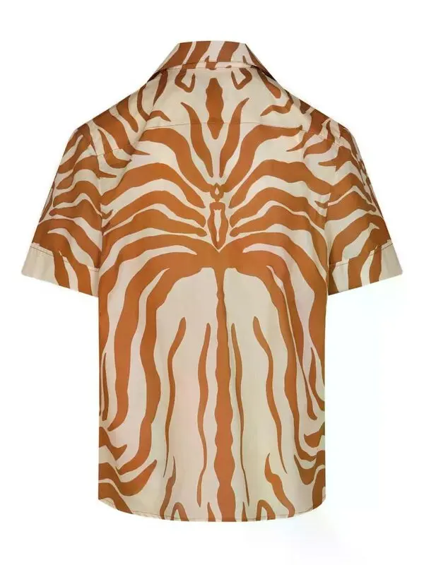 Johanna Ortiz Salty Promises Zebra Shirt - Neutrals