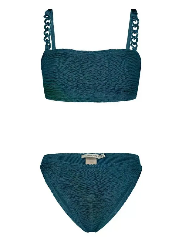 PARAMIDONNA Penelope Chain-straps Bikini - Blue