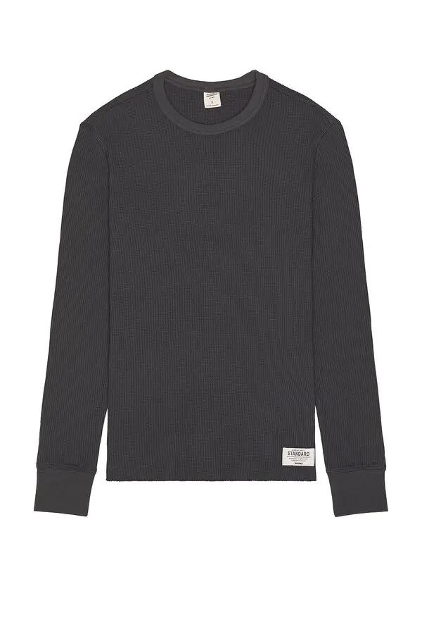 SKIMS Waffle Long Sleeve Top - Graphite