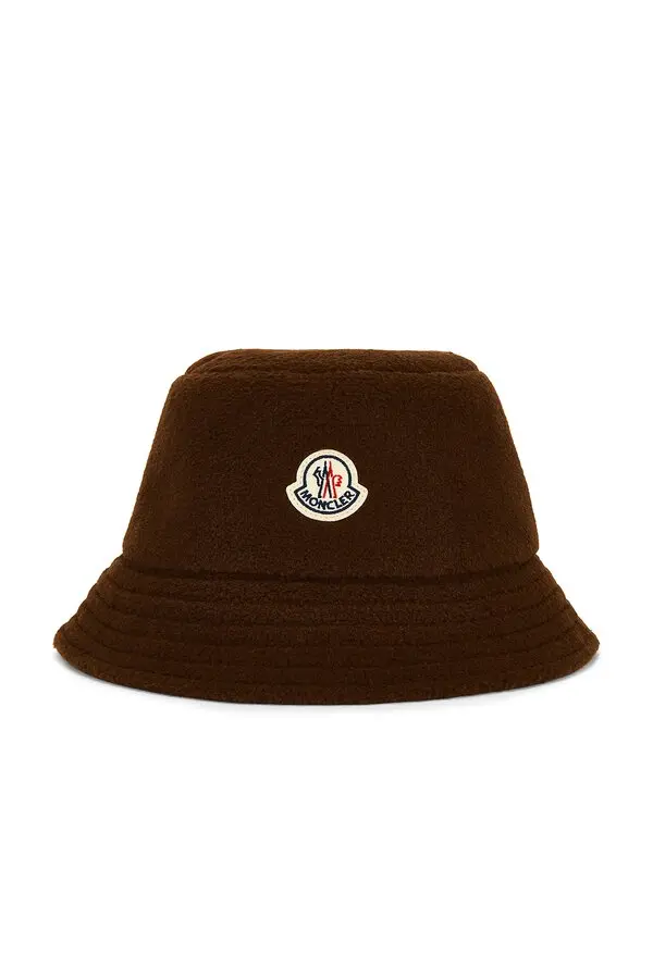 Moncler Reversible Teddy Bucket Hat - Brown