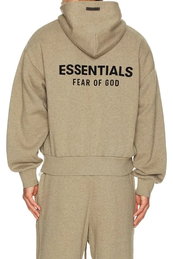 Fear Of God Classic Full Zip Up Hoodie - Homestead Heather
