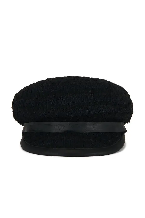 MISBHV Gavroche Tweed Cap - Black