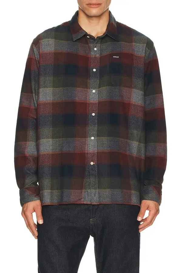 Barbour Copswell Relaxed Checked Shirt - Navy