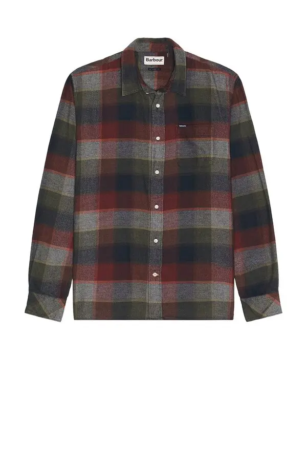 Barbour Copswell Relaxed Checked Shirt - Navy