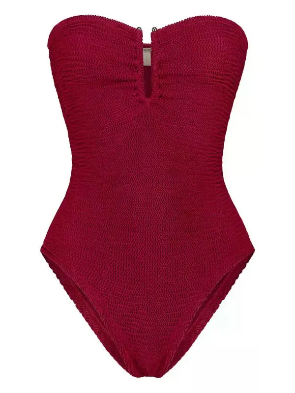 PARAMIDONNA Frida Textured Swimsuit - Red