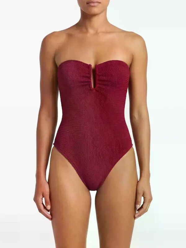 PARAMIDONNA Frida Textured Swimsuit - Red