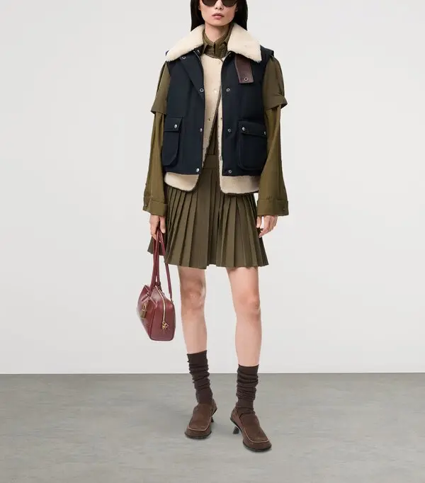 Loewe Shearling-collar Gilet
