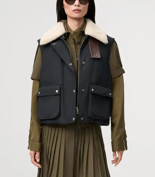 Loewe Shearling-collar Gilet