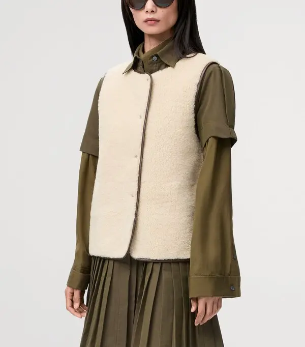 Loewe Shearling-collar Gilet