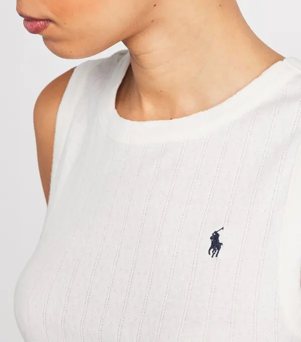Polo Ralph Lauren Cotton Pointelle Tank And Shorts Pyjama Set