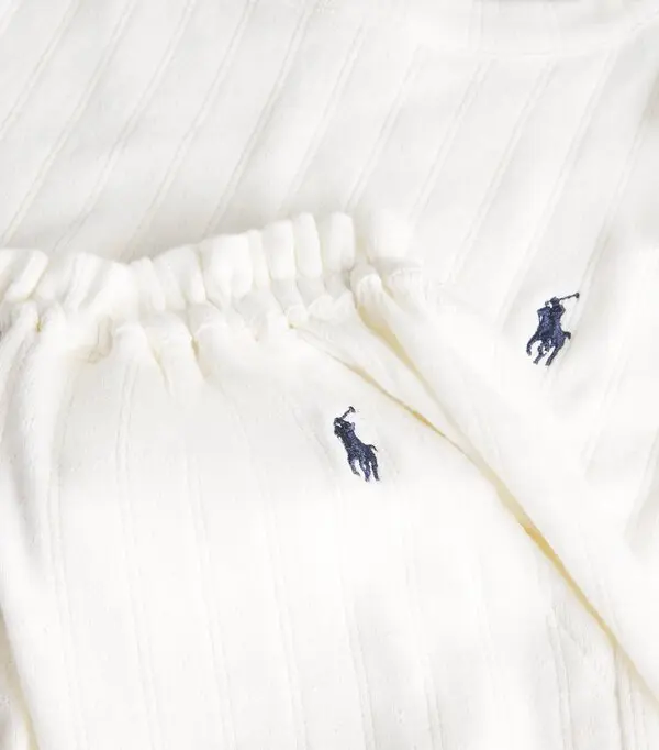 Polo Ralph Lauren Cotton Pointelle Tank And Shorts Pyjama Set