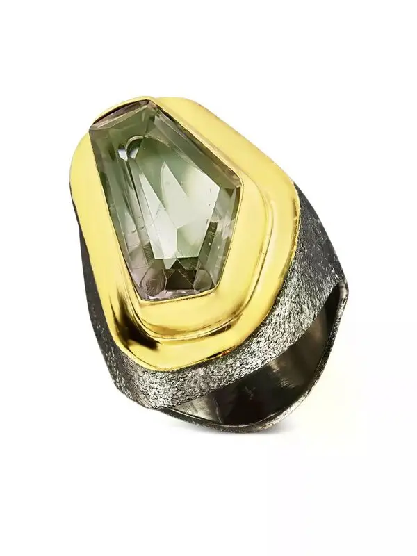 OBSIDIAN Aristocracy Morals Handmade Ring - Gold