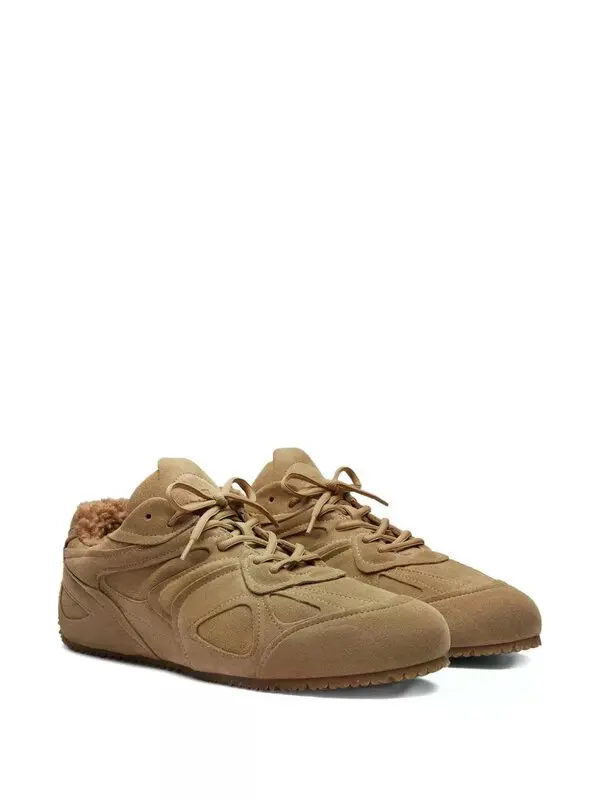 Axel Arigato Slow Shearling Runner Sneakers - Brown