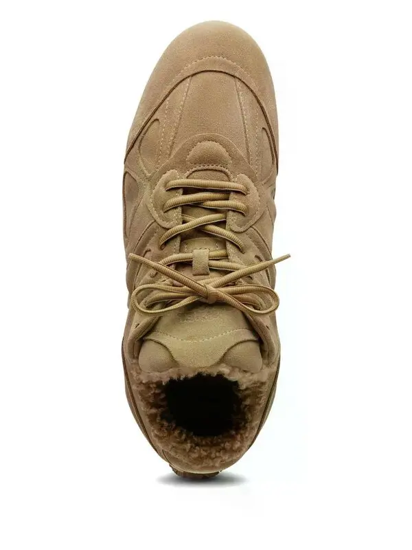 Axel Arigato Slow Shearling Runner Sneakers - Brown