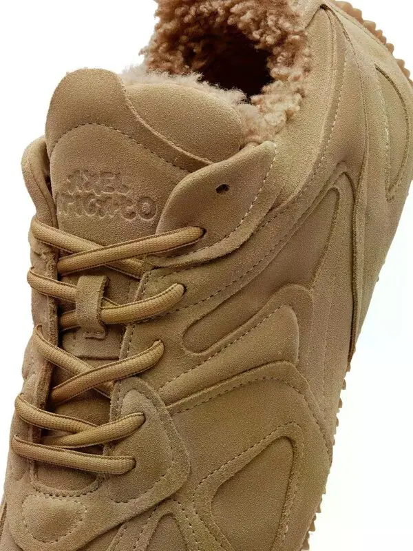 Axel Arigato Slow Shearling Runner Sneakers - Brown