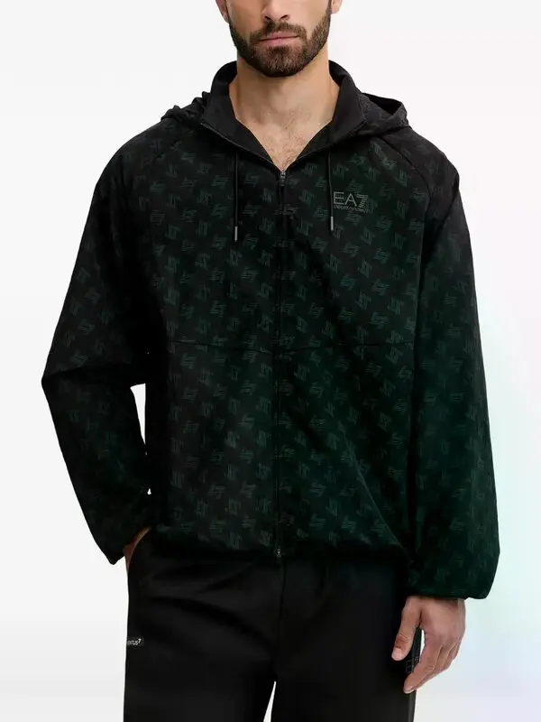 Emporio Armani Patterned Hooded Jacket