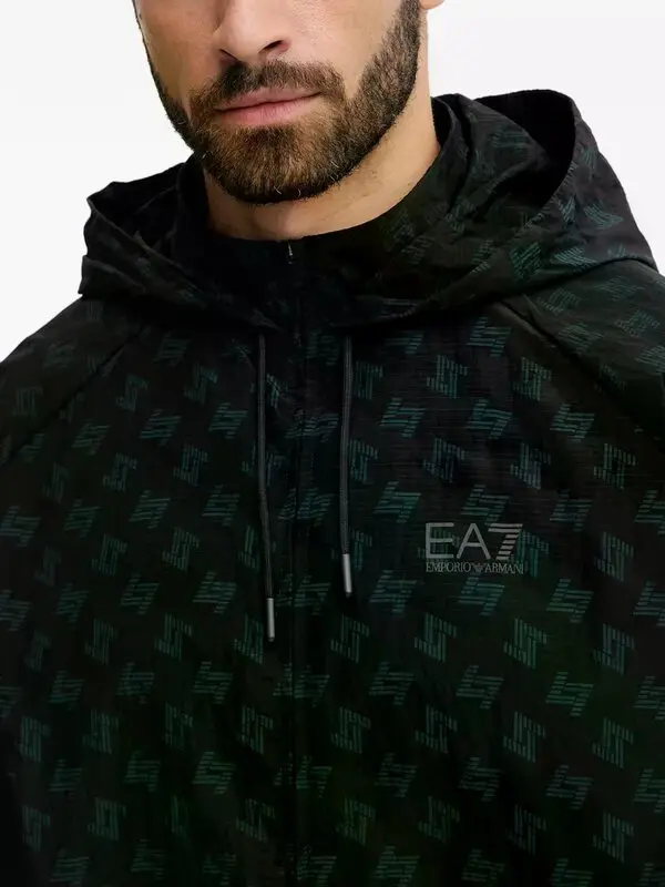 Emporio Armani Patterned Hooded Jacket