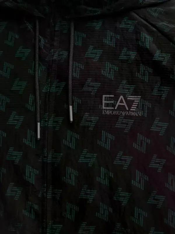Emporio Armani Patterned Hooded Jacket