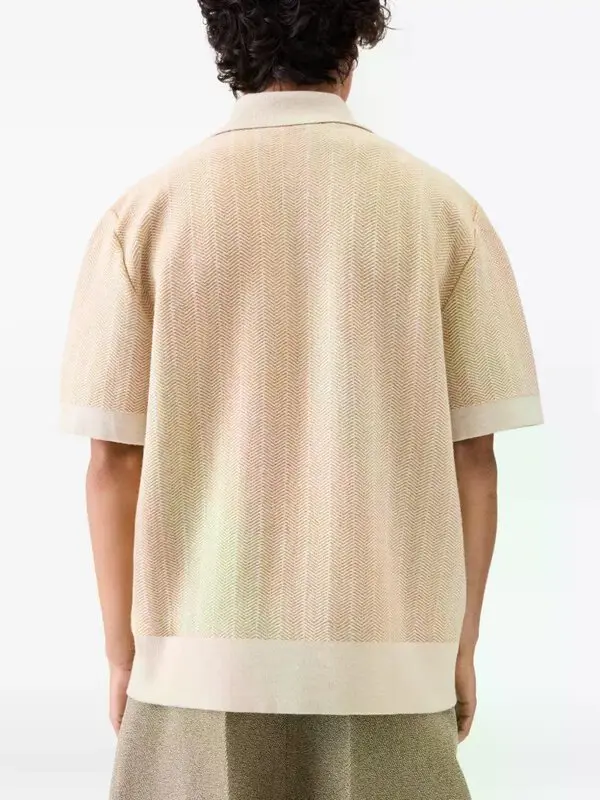 Jacquemus Gio Herringbone Polo Shirt