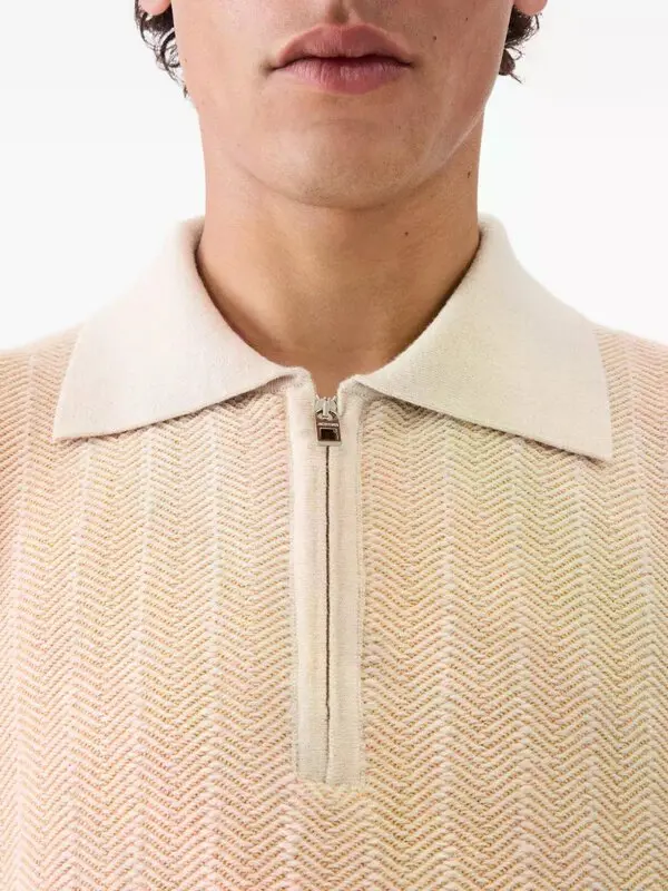 Jacquemus Gio Herringbone Polo Shirt