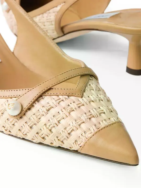 JIMMY CHOO Amita Slingback Pumps - Brown