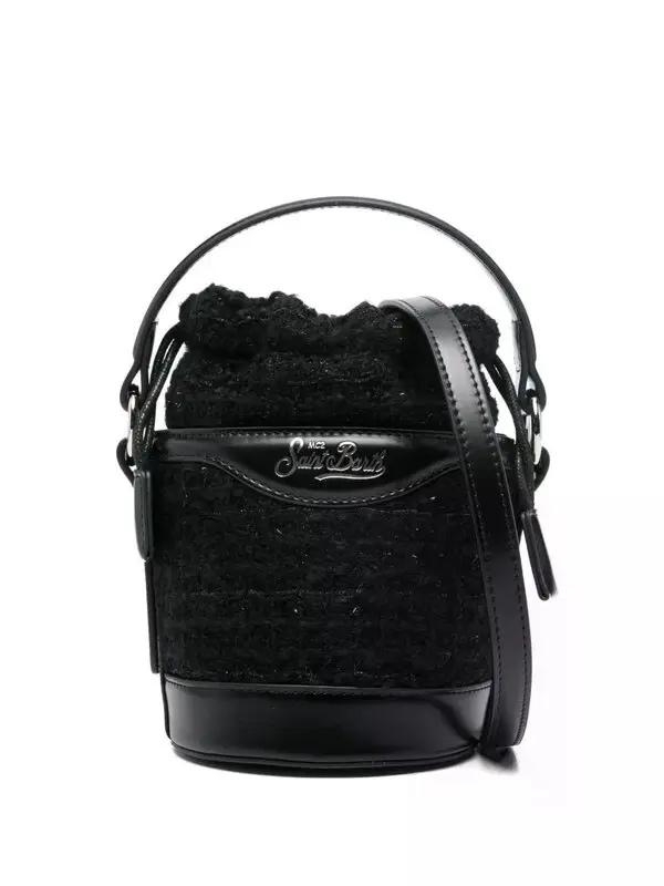 MC2 SAINT BARTH Mini Mila Tweed Bucket Bag