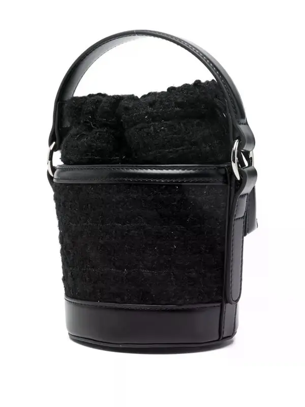 MC2 SAINT BARTH Mini Mila Tweed Bucket Bag