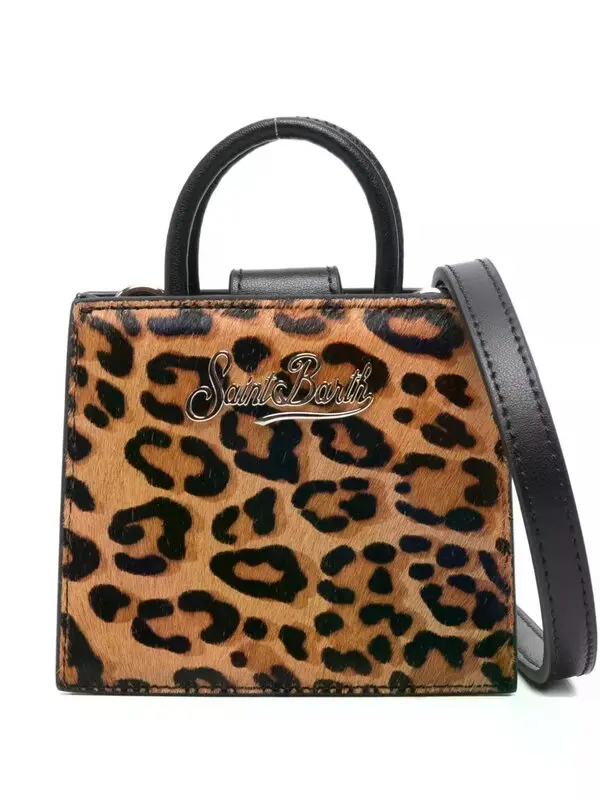 MC2 SAINT BARTH Mini Leopard-print Tote Bag