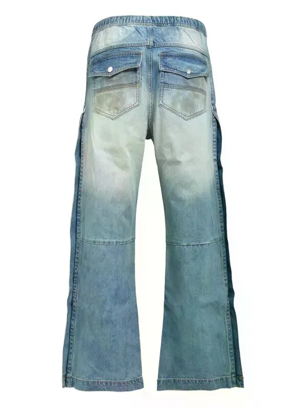 BREATH Button-embellished Jeans - Blue