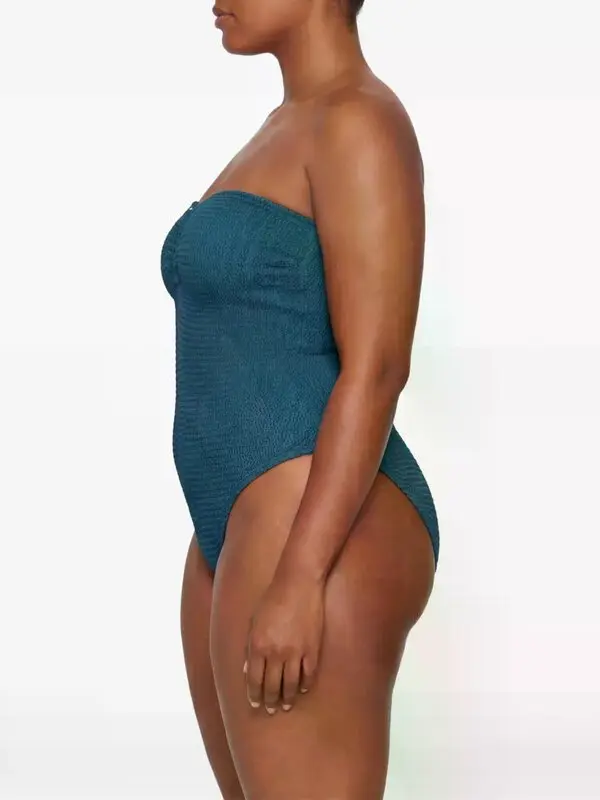 PARAMIDONNA Frida Textured One-piece - Blue