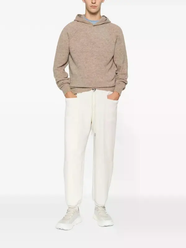 MC2 SAINT BARTH Piccadilly Long-sleeve Hooded Sweater - Neutrals