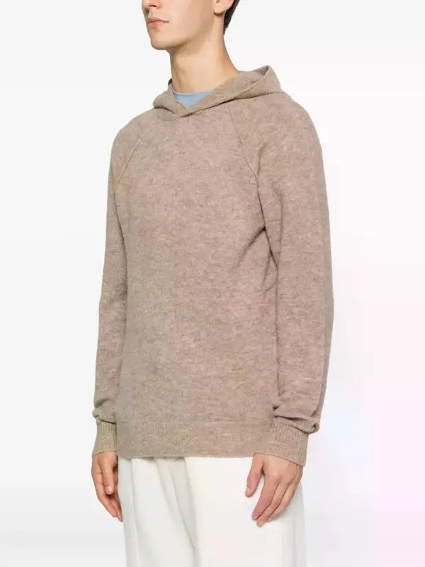 MC2 SAINT BARTH Piccadilly Long-sleeve Hooded Sweater - Neutrals