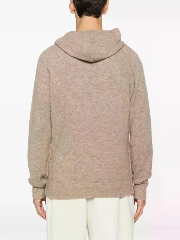 MC2 SAINT BARTH Piccadilly Long-sleeve Hooded Sweater - Neutrals