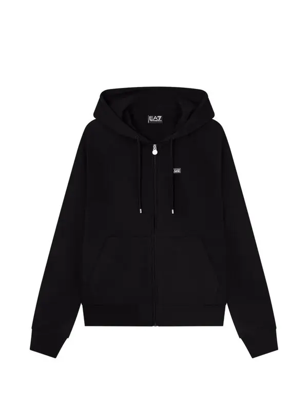 EA7 Core Lady Zip-up Hoodie - Black