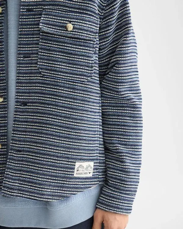 Scotch & Soda Apos;s Structured Stripe Overshirt