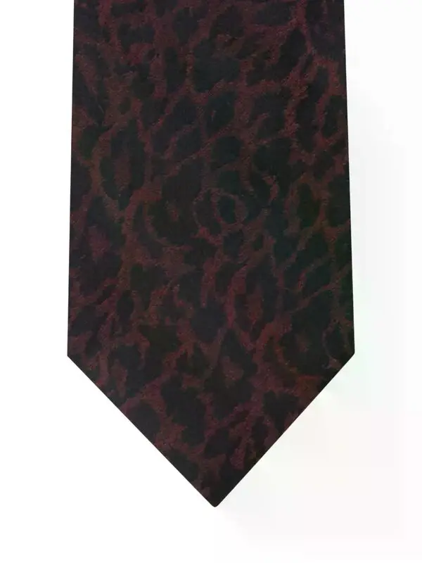 Etro Animal Motif Silk Neck Tie