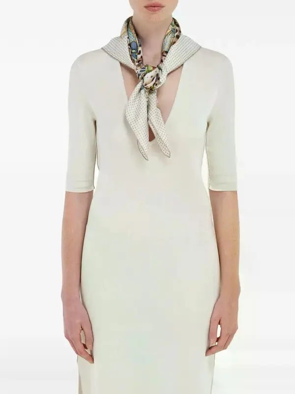 FERRAGAMO Cheetah-print Silk Scarf - Neutrals