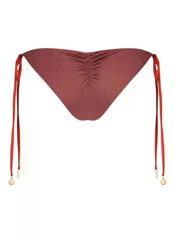 Johanna Ortiz Sagrado Printed Bikini Bottom - Red