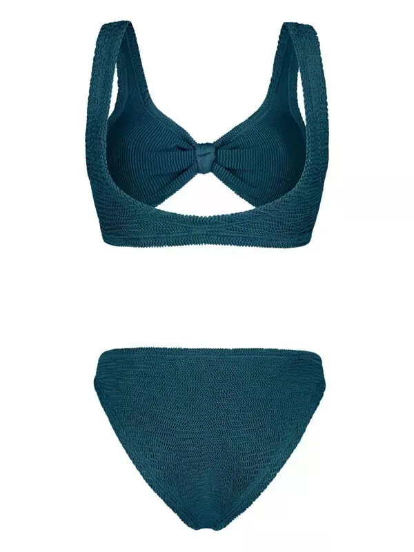 PARAMIDONNA Salma Knot Two-piece Swimsuit - Blue