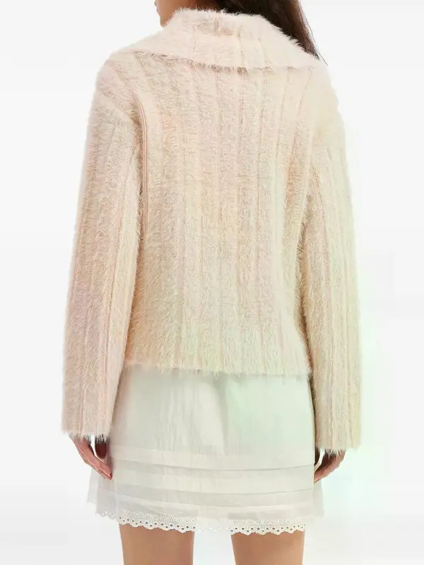 B+AB Buttoned Collar Cardigan - Pink