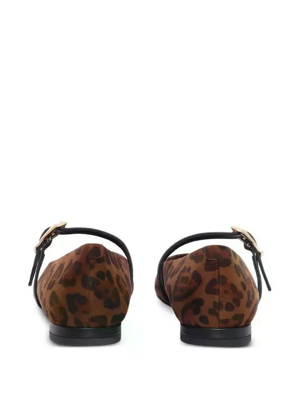 SERGIO LEVANTESI Leopard-print Ballet Flats - Brown