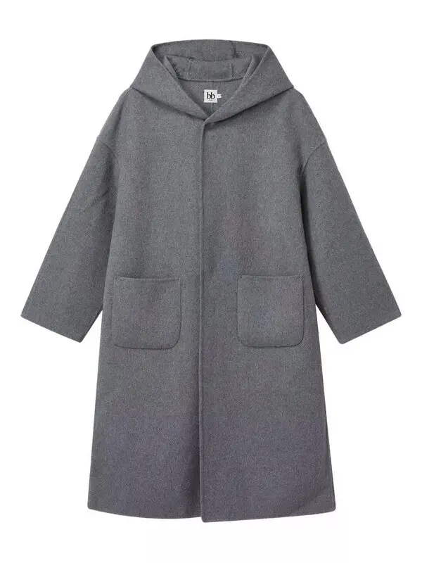 B+AB Hooded Alpaca Wool-blend Jacket