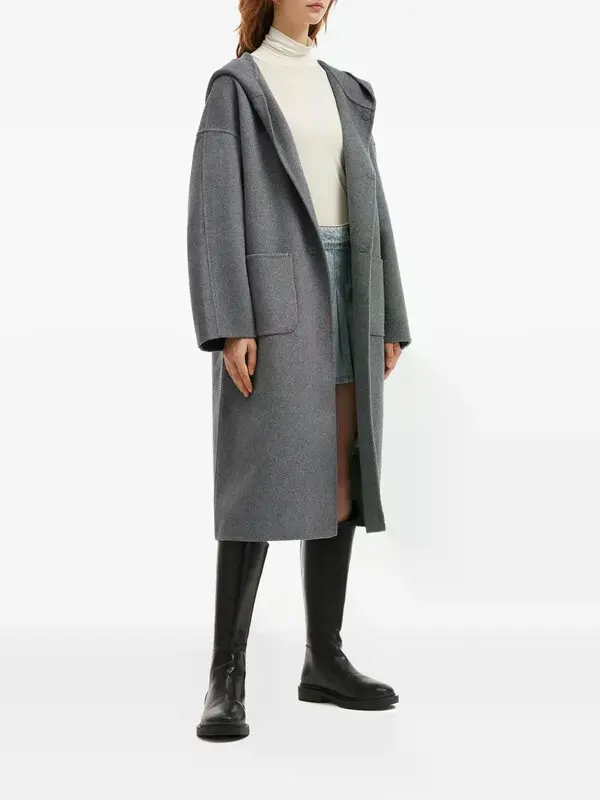 B+AB Hooded Alpaca Wool-blend Jacket