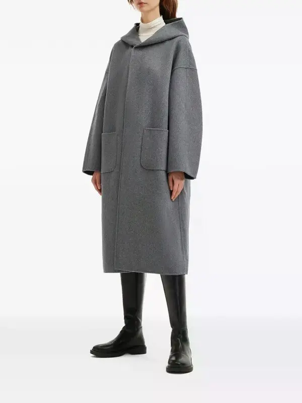 B+AB Hooded Alpaca Wool-blend Jacket