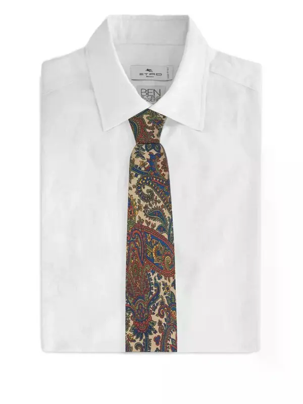 Etro Floral Paisley Silk Neck Tie